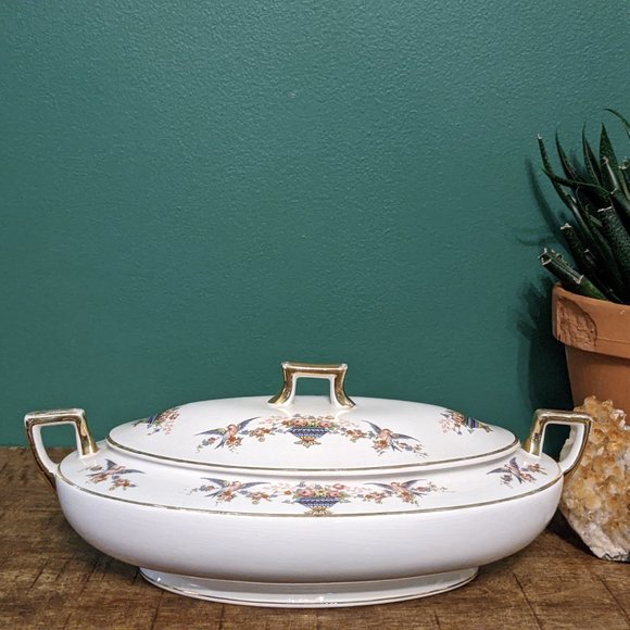 Homer Laughlin | Dining | Vintage Homer Laughlin Soup Tureen Rosewood ...